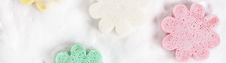 Daisy Body Wash Infused Buffer and Sponge Collection | Spongellé